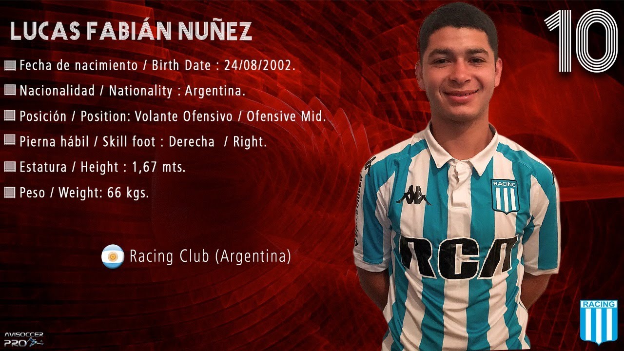 Lucas Nuñez #10 // Volante Ofensivo - Ofensive Mid // Racing Club 2021 ...