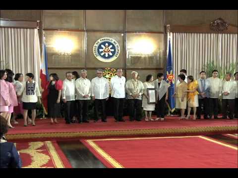 Conferment of Order of National Scientists to Drs. Trono, Alcala, Barba ...