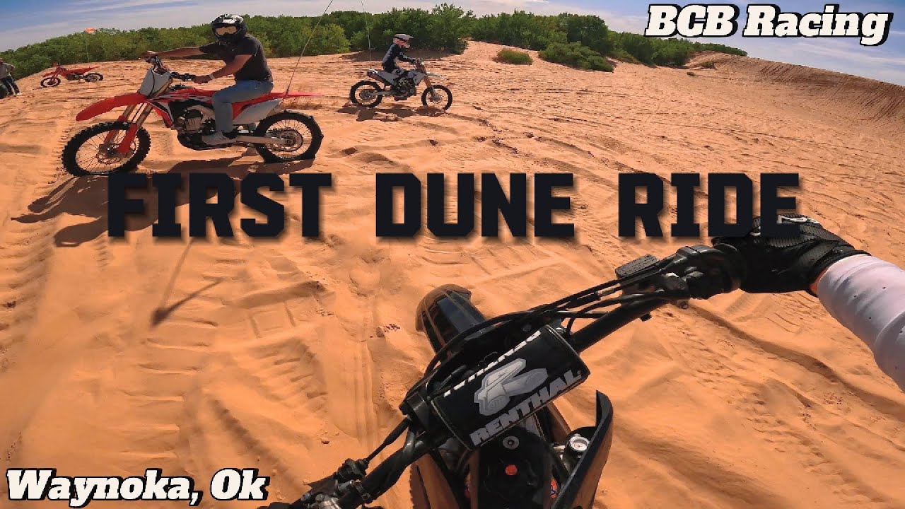 First time riding dirtbikes on the dunes! - YouTube