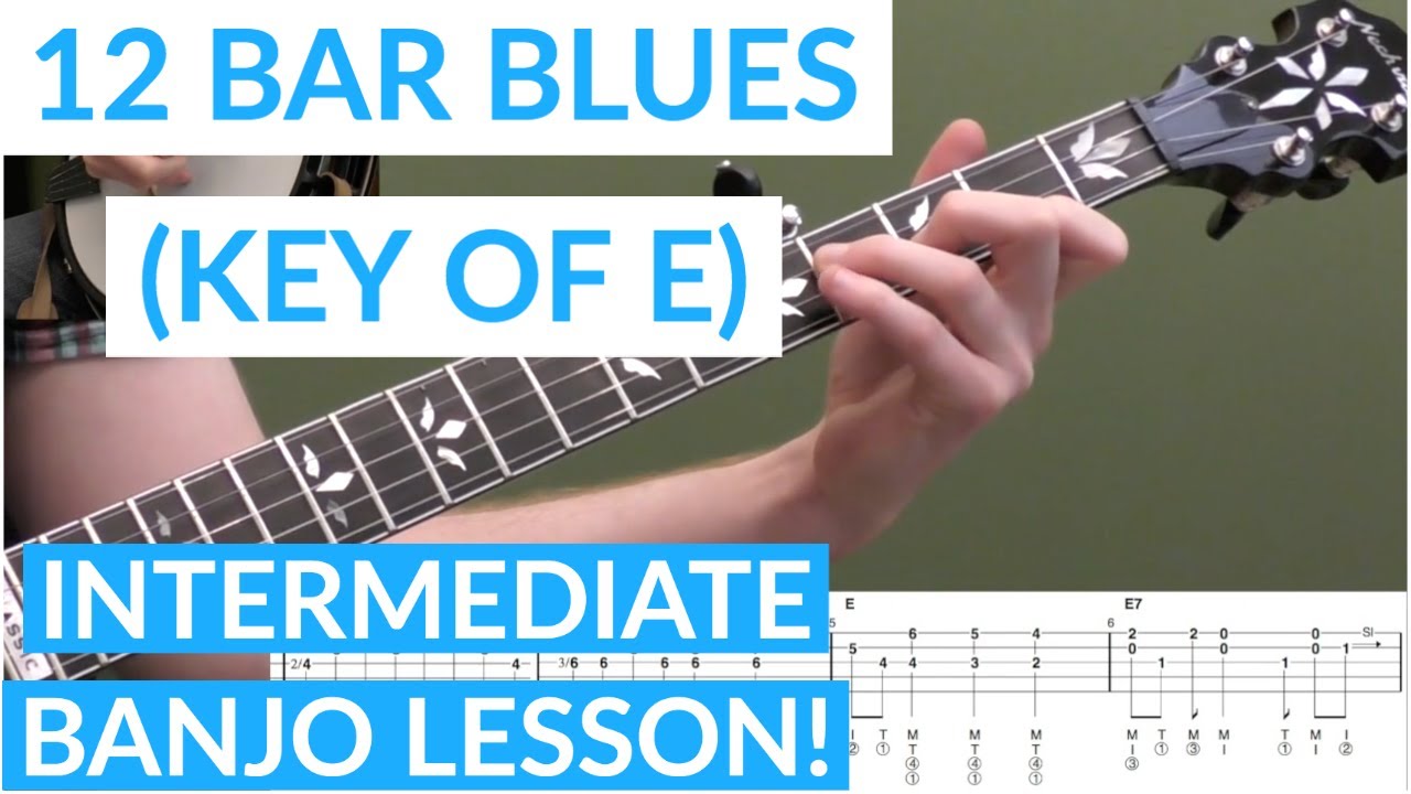 Banjoland Blues (12 Bar Blues) Intermediate Banjo Lesson - YouTube