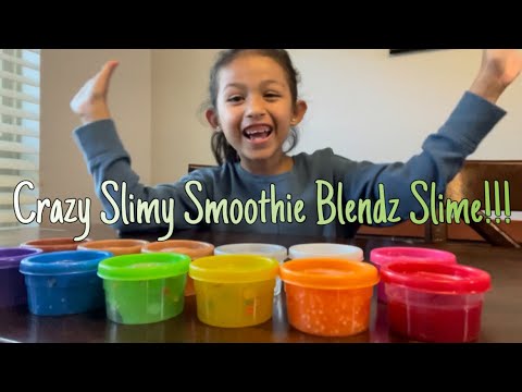 Crazy Slimy Smoothie Blendz Slime!! 🧡 ️🩷💛💚💙 - YouTube