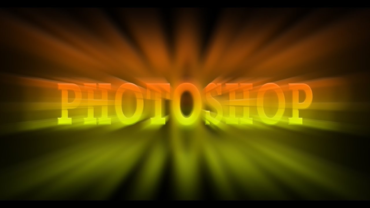 Light Burst Text Effects in Photoshop - Photoshop Tutorial in English ...