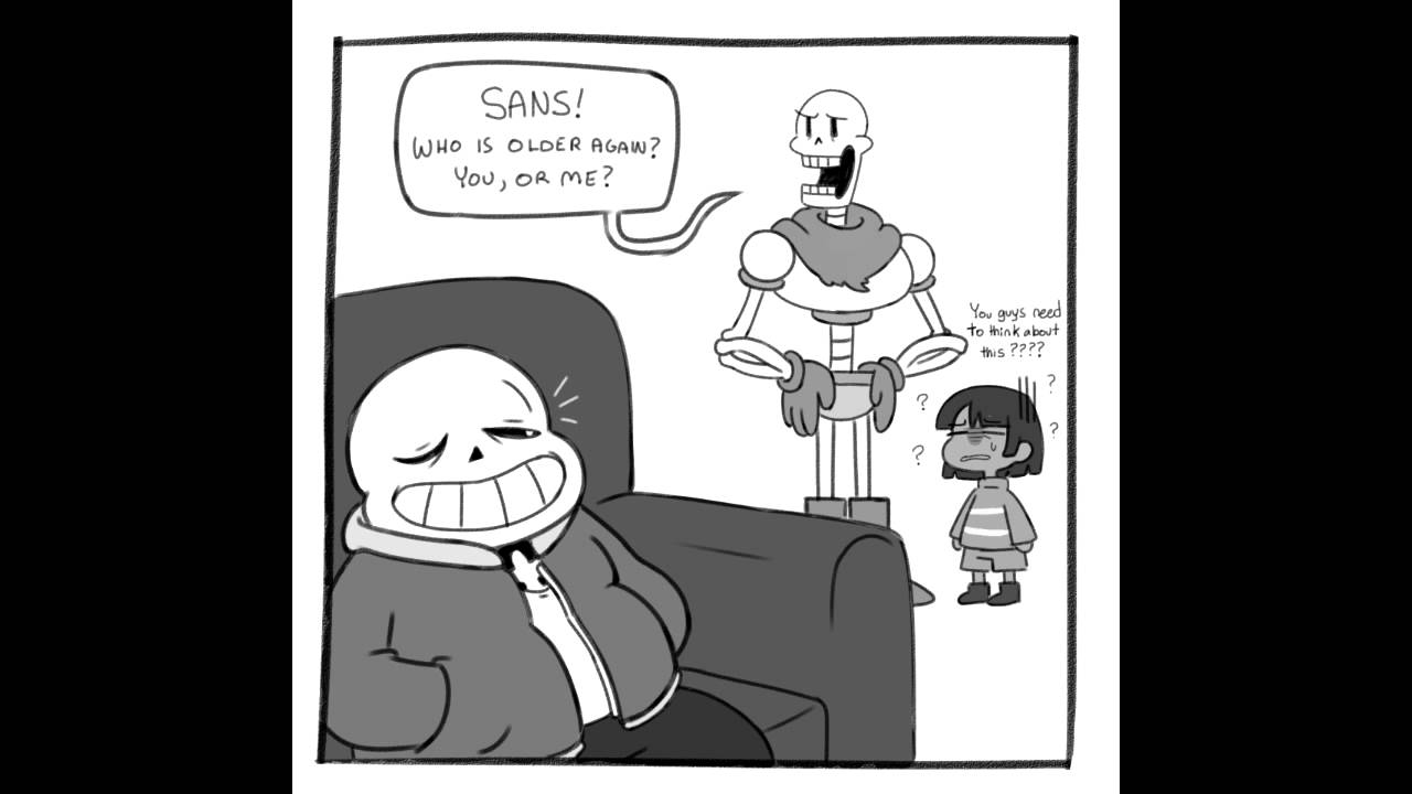 Papyrus and Sans - Older Brother (Undertale Comic) - YouTube