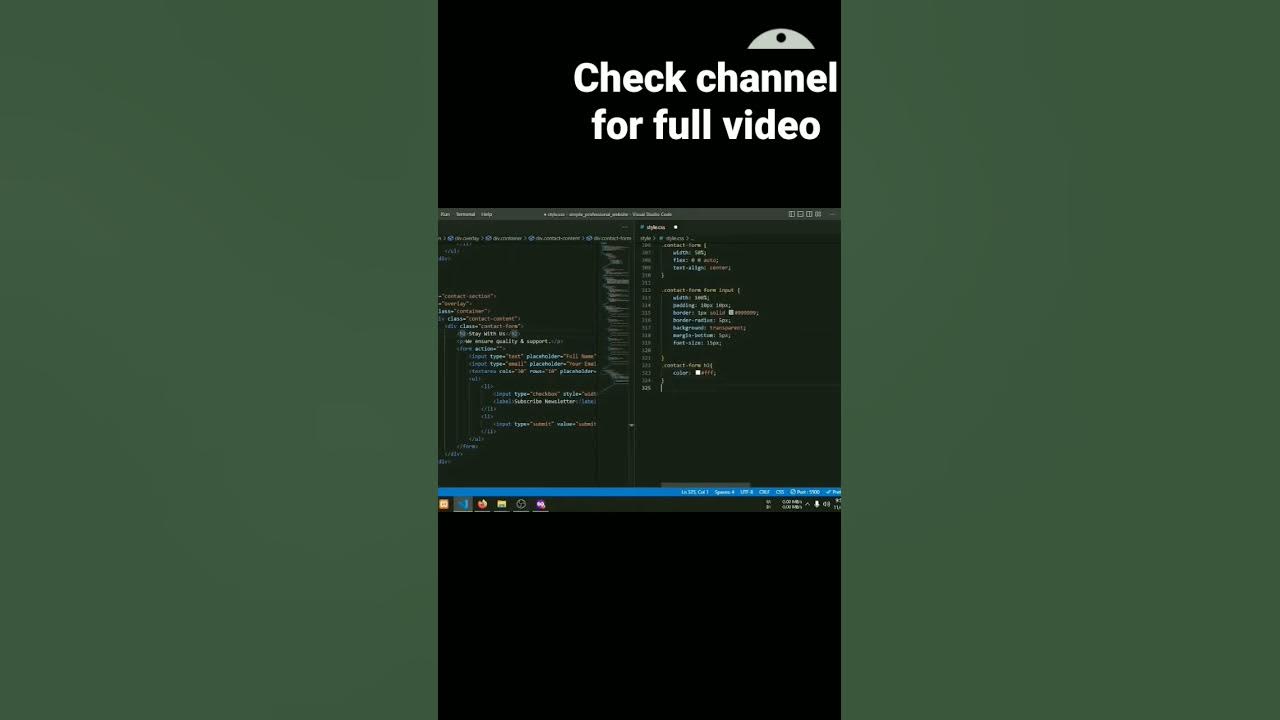 How To Create A Simple Web Page With Html Html Css Project Htmlproject Coding Html Code