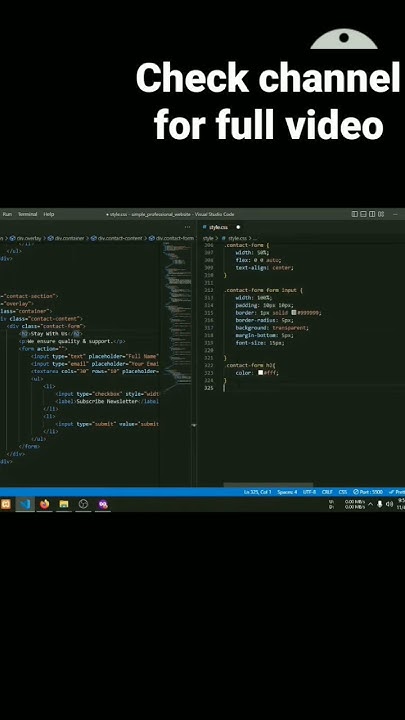 How To Create A Simple Web Page With Html Html Css Project Htmlproject Coding Html Code 