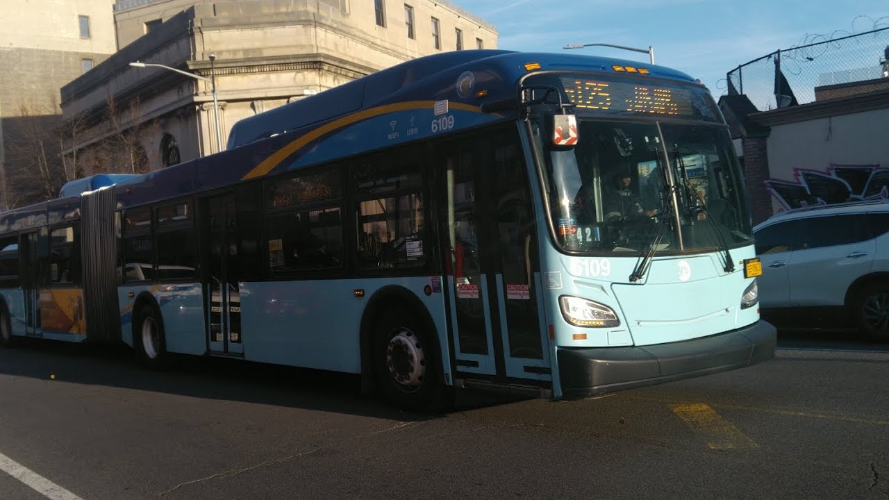 MTA NYCT bus: 2019 New Flyer XD60 Xcelsior #6109 on the M125 via Third ...