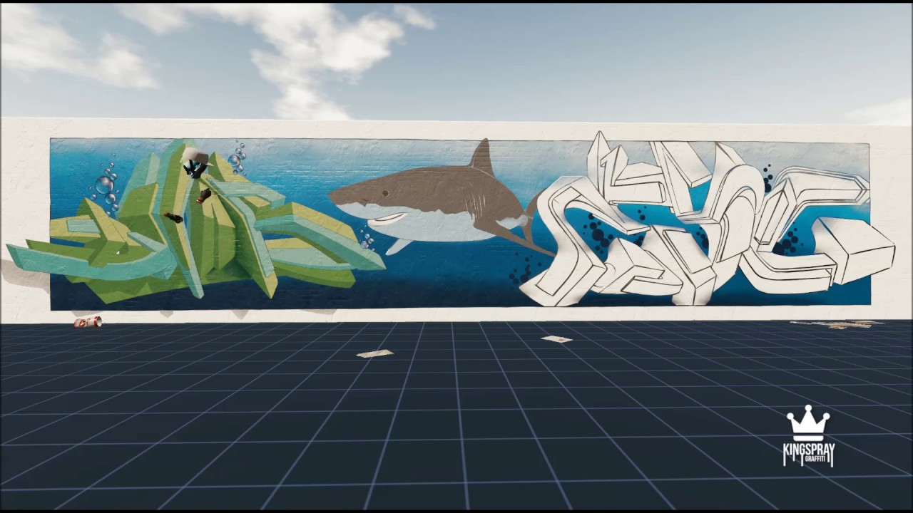 Kingspray Graffiti - Long wall - *dMb*EsC* piece - YouTube