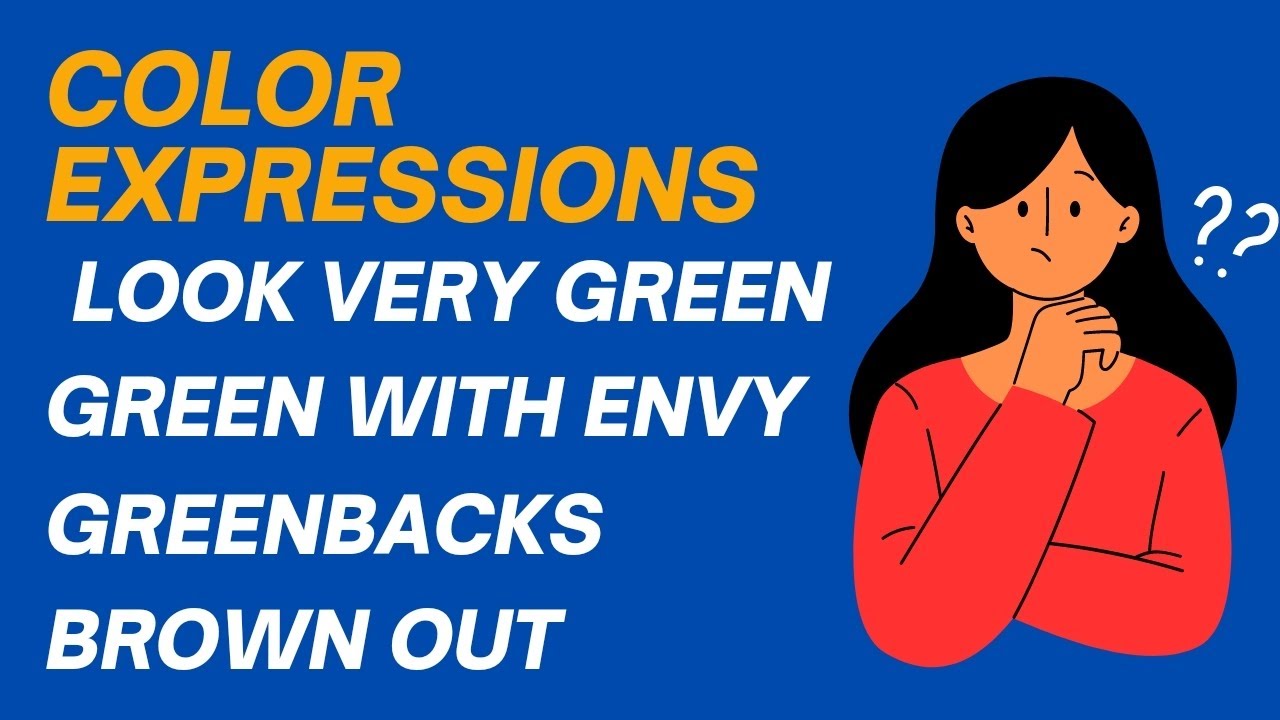 COLOR EXPRESSIONS THAT ARE POPULAR IN ENGLISH - YouTube