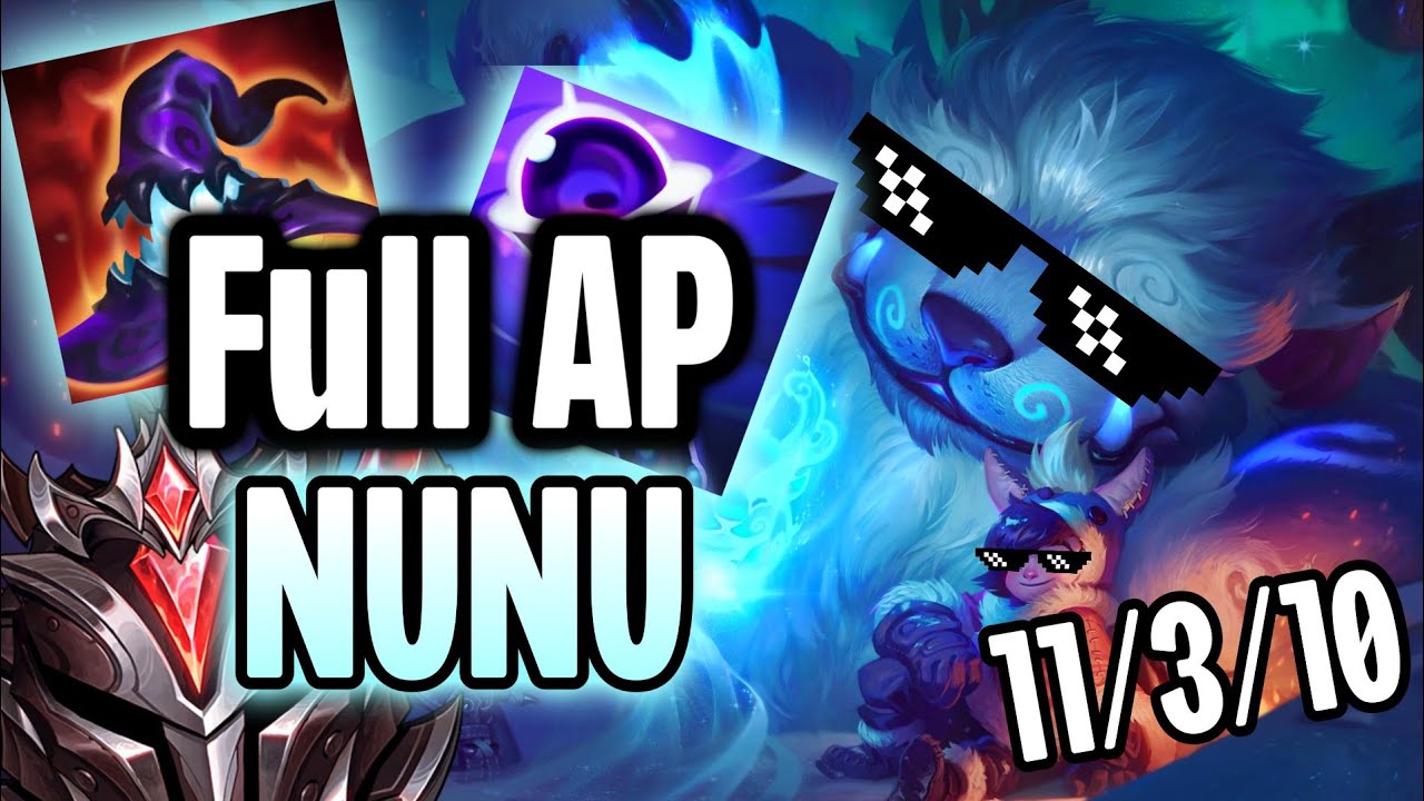 NUNU FULL AP GAMEPLAY || GRAND MASTER || WILD RIFT || Piohan - YouTube