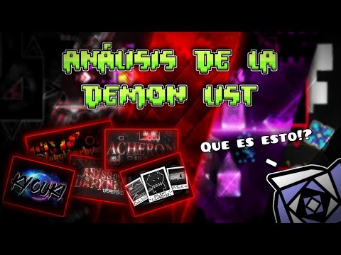 ¡ANALIZO los demons de la DEMON LIST de Geometry Dash! - YouTube