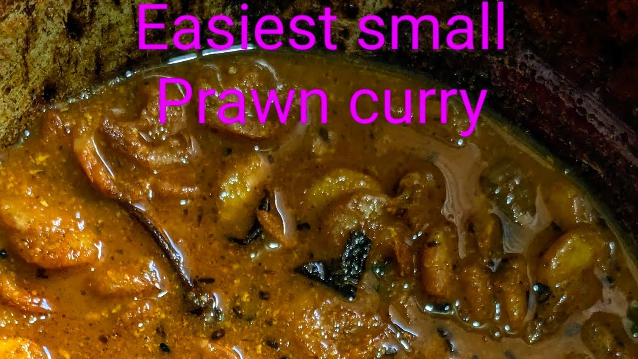 Easiest small prawn curry 👌 - YouTube