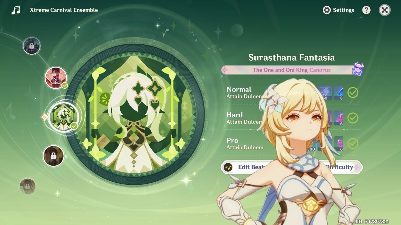 Surasthana Fantasia - The One and Oni King(100%) - Genshin music event ...
