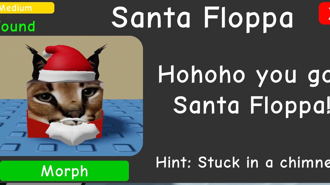 How To Get The “Santa Floppa” | Find The Floppa Morphs #roblox #floppa ...