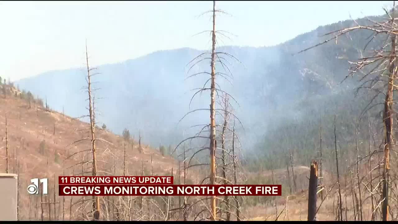 Evacuation orders lifted for large brush fire in Beulah - YouTube