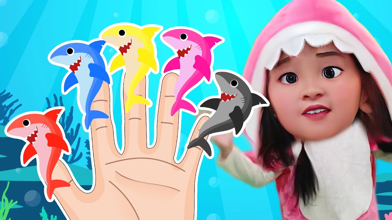 Baby Sharks Shapes and Colors Sharks Finger Family | DoReMi Kids Songs ...