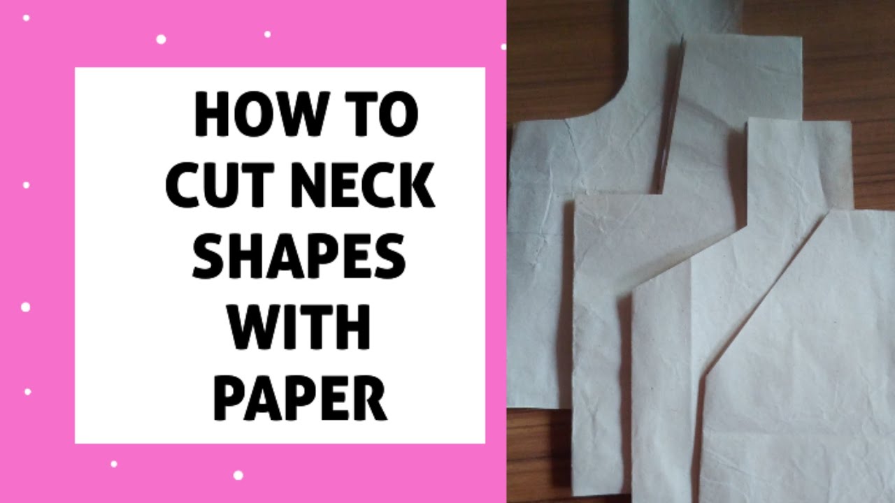 How to cut neck shapes - YouTube