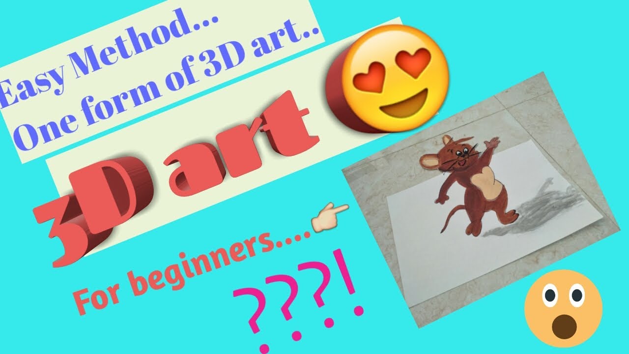 How to do 3D art? | Basic method of 3D drawing-Step by Step | Tom and ...