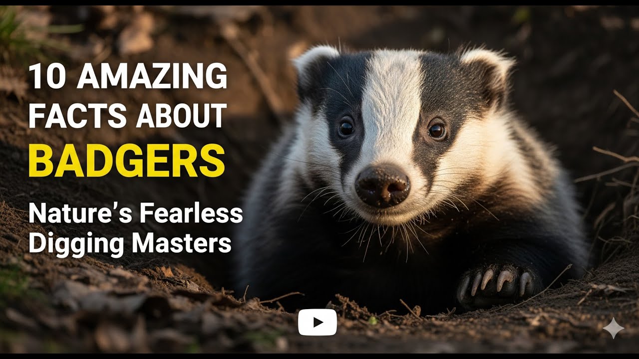 10 Amazing Facts About Badgers 🦡 | Nature’s Fearless Digging Masters ...