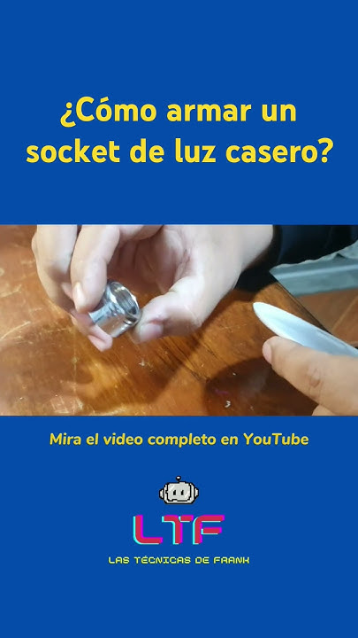 ¿Cómo hacer un socket de luz casero? Parte 1 #parati #fyp #sockets #casero #ideas # ...