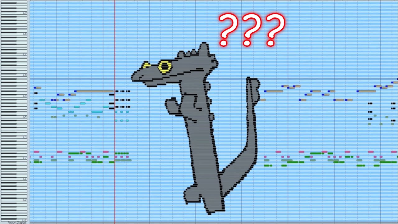 I played toothless dancing meme in MIDI editor - YouTube