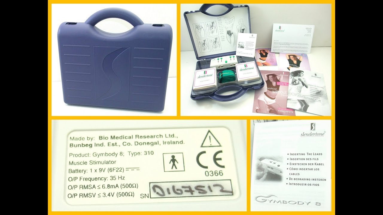 Slendertone Gymbody 8 Electric Total Body Muscle Exerciser Body Toning ...