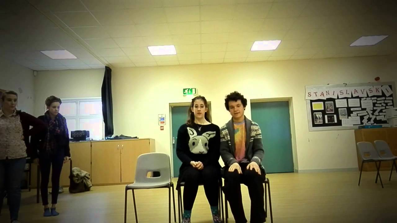 Second attempt at chair duets/ frantic assembly/ performing arts - YouTube