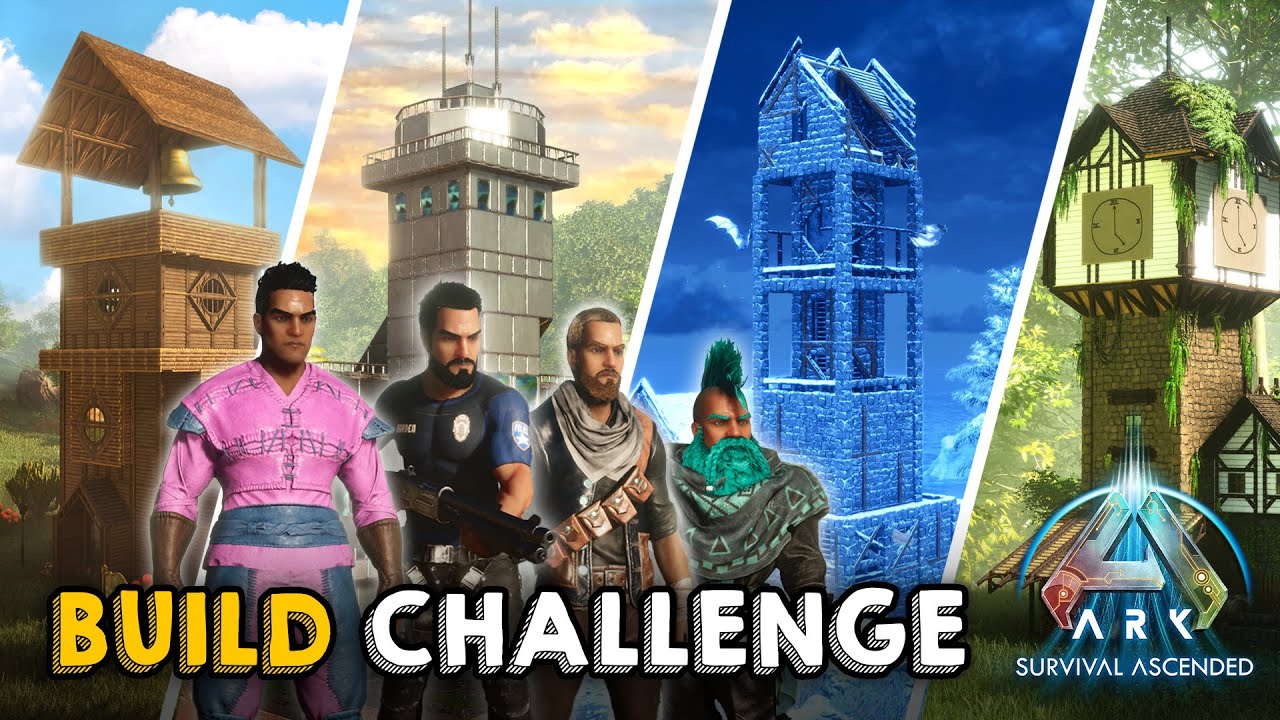 1 Hour Build Challenge in ARK Survival Ascended | w/ Etholdir, Dan ...