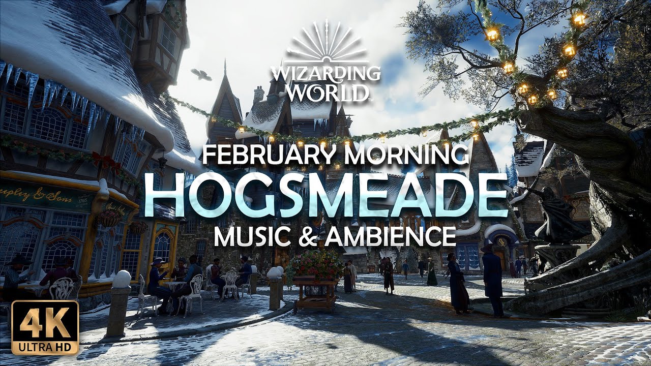 Harry Potter | ⛄ Cozy February Morning in Hogsmeade, Calm Music ...