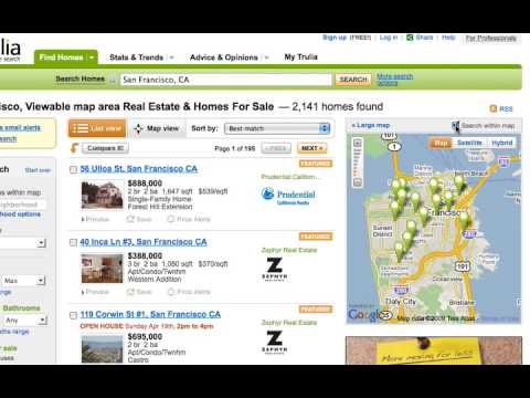 Trulia Map Search - YouTube