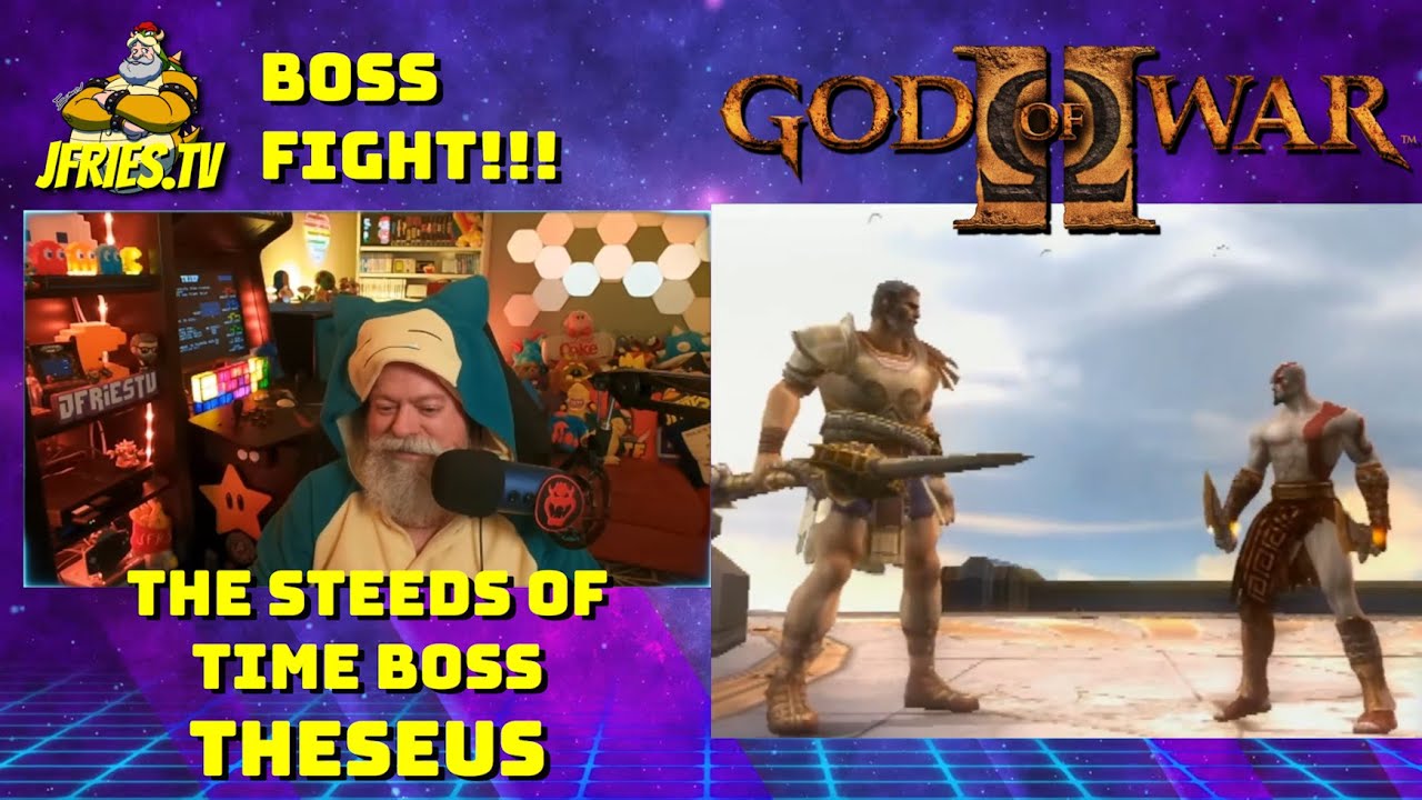 Highlight: God of War II - The Steeds of Time Boss - Theseus - YouTube