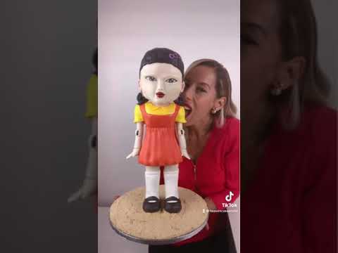 Squid Game cake 🍰🍰  #videostiktok #cake #videoviral #patisserie #gâteau #squidgame #netflix