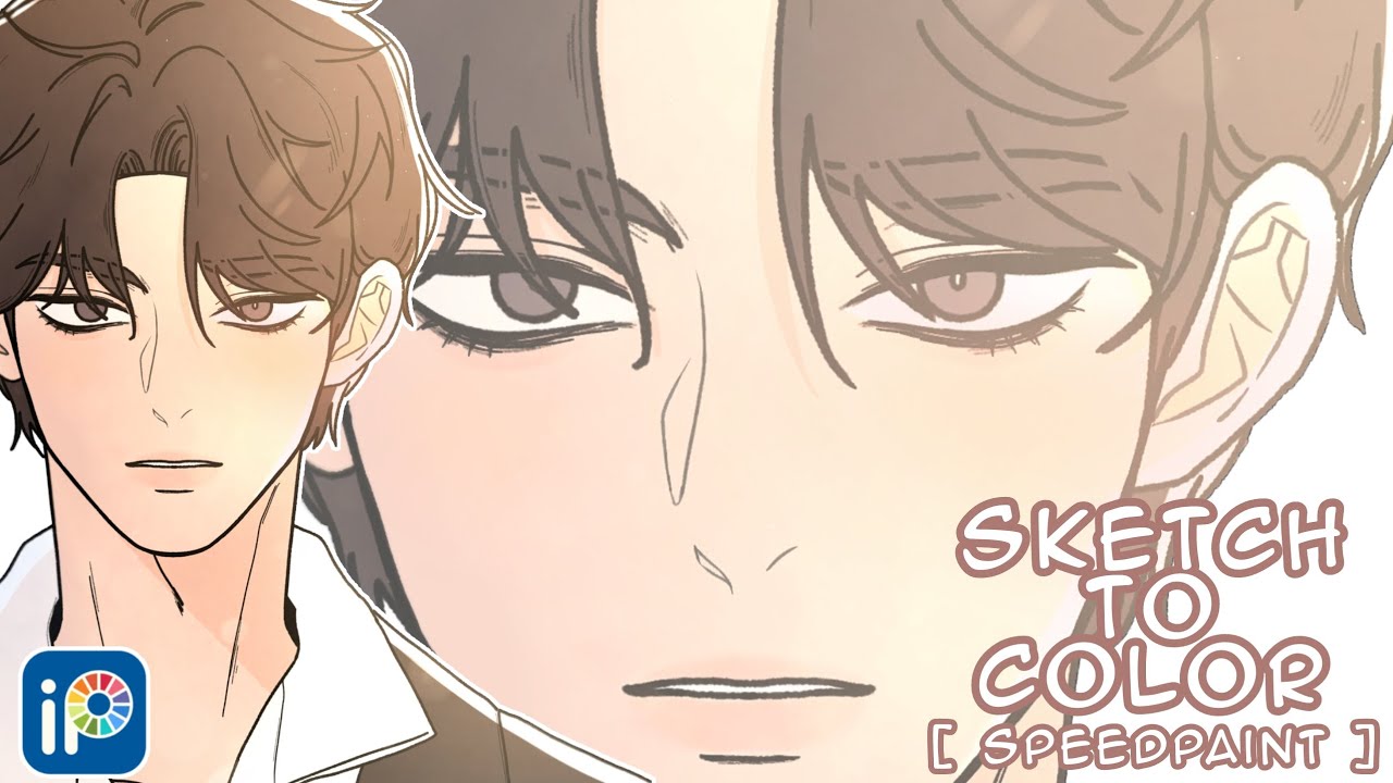 Ibispaint 》Making webtoon inspired artstyle - full sketch to color process // speedpaint // 🧡 ️ ...