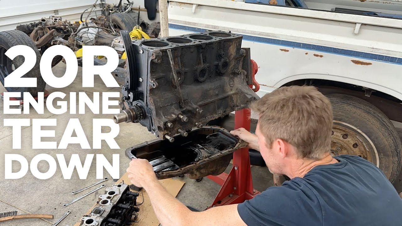 Toyota 20R Engine Teardown - 1980 Pickup Parts Truck - YouTube