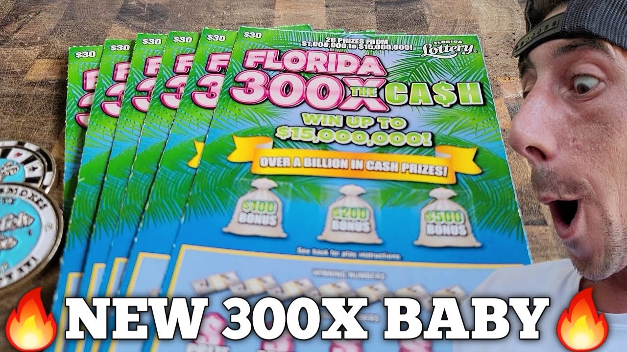 New $30 300X the Cash Tickets!!! Florida Lottery - YouTube