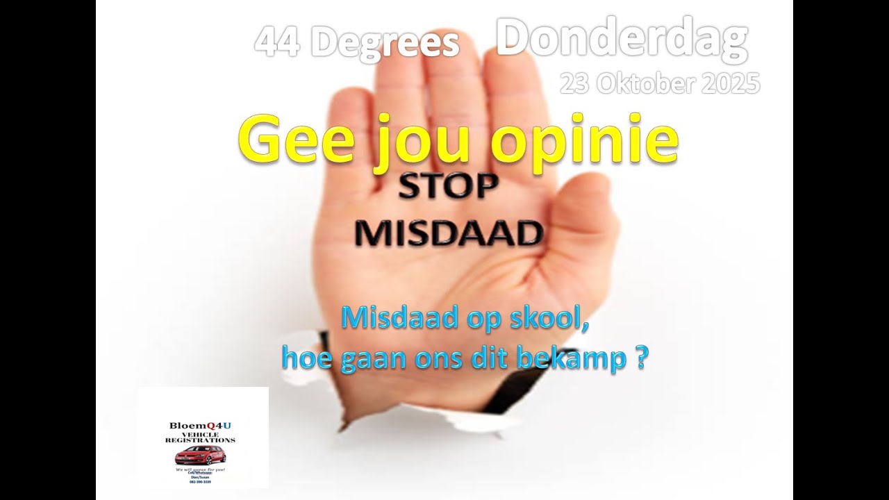 Hoe gaan ons misdaad op skool bekamp - YouTube