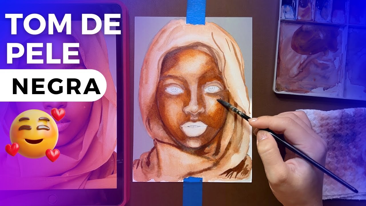 PELE NEGRA NA AQUARELA | Sofia Campos - YouTube