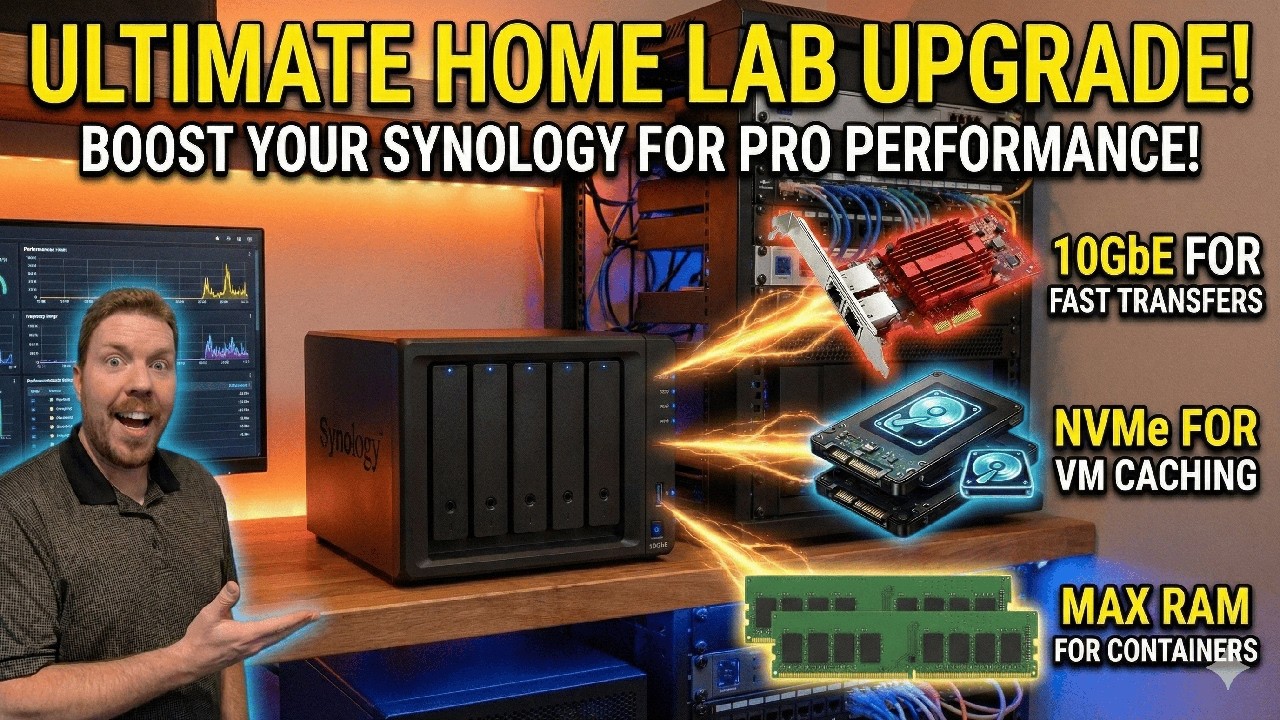 Synology DS1525+ NAS Speed Challenge: 5×12TB + NVMe + 10GbE #synology ...
