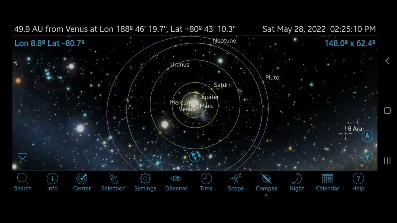 Sky Safari And A Short Tour To The Reticulum Star System And Our Solar ...