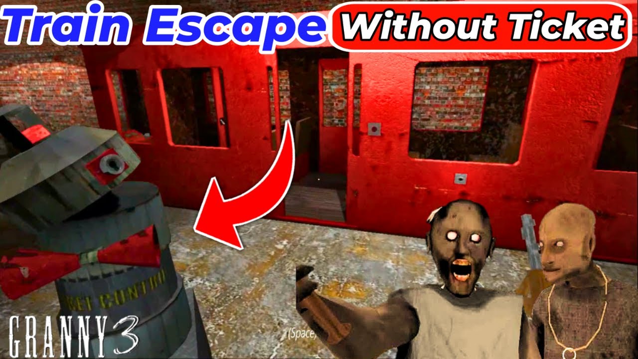 granny 3 train escape without ticket | granny 3 full gameplay ( hindi ...