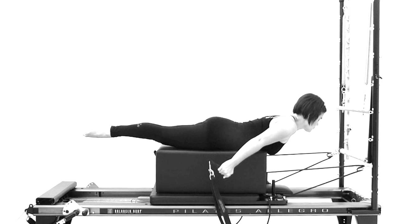 Pilates Reformer Beginner - Prone Arm Work - Plough - YouTube