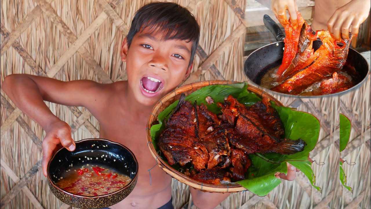 Amazing Boy Catch And Cook Grilled Fish Recipes - Fresh Caught Whole ...