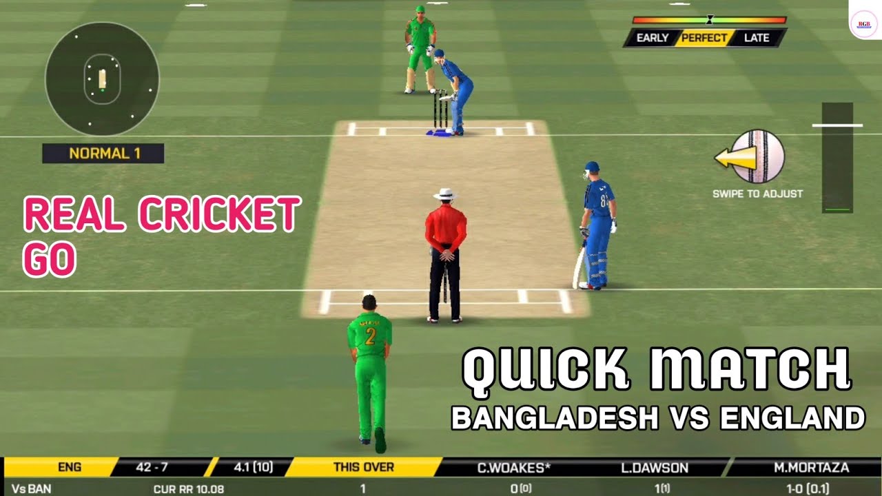 Real Cricket Go Quick Match Gameplay Bangladesh VS England - YouTube