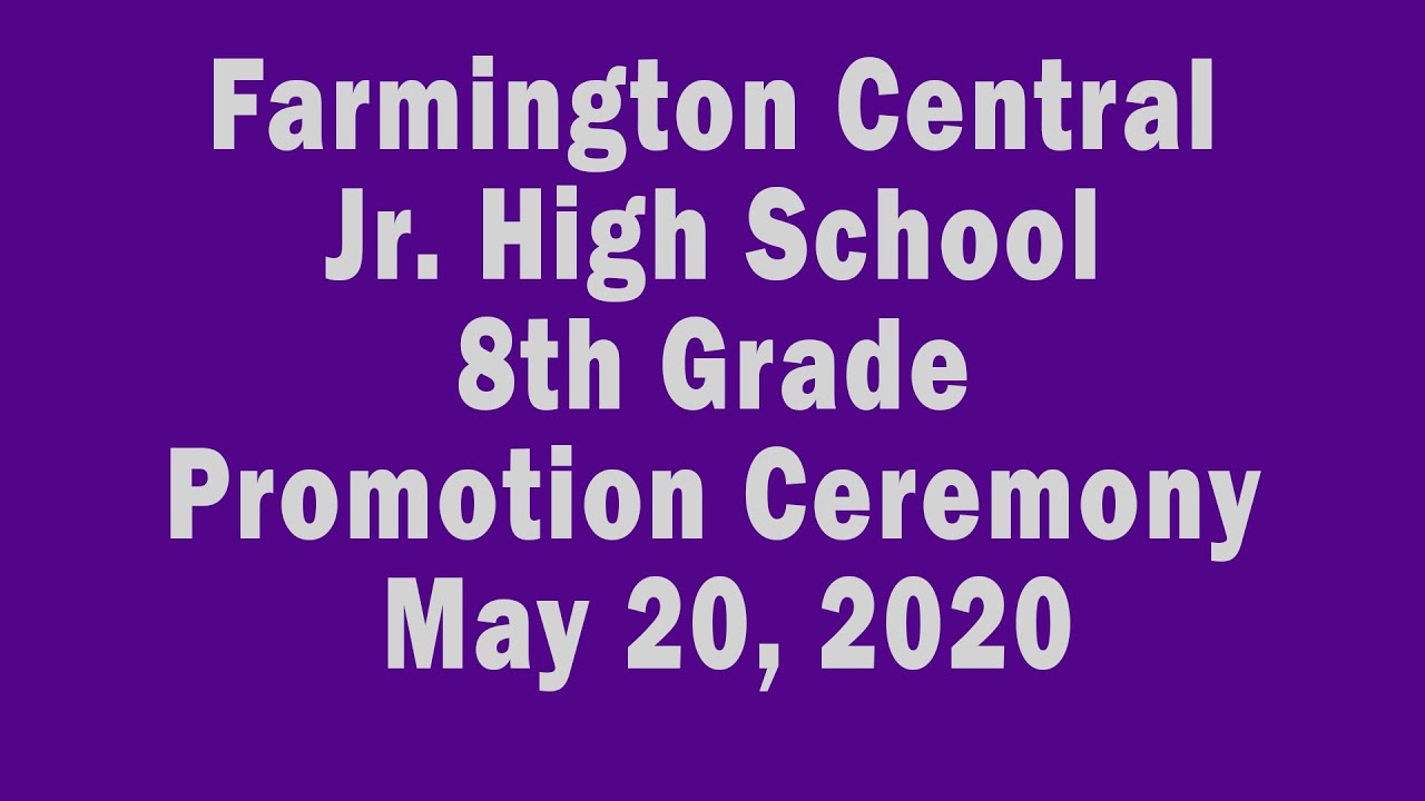 2019 2020 8th Grade Promotion - YouTube