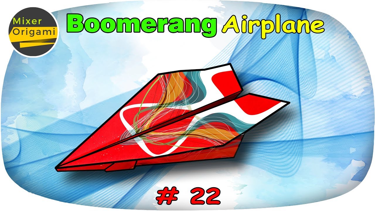 Boomerang Paper Airplane