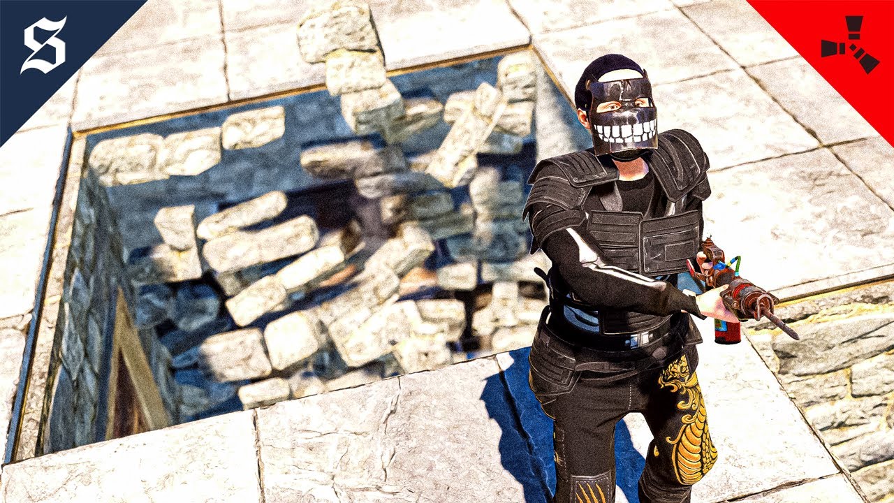 I eco-raided this wall and it was one of my best decisions - RUST SOLO ...