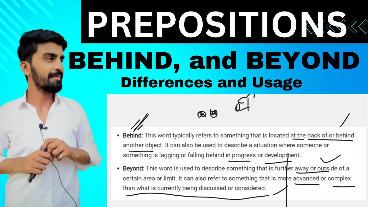 Prepositions Behind and Beyond Difference And Usage |Sir Muhammad ...