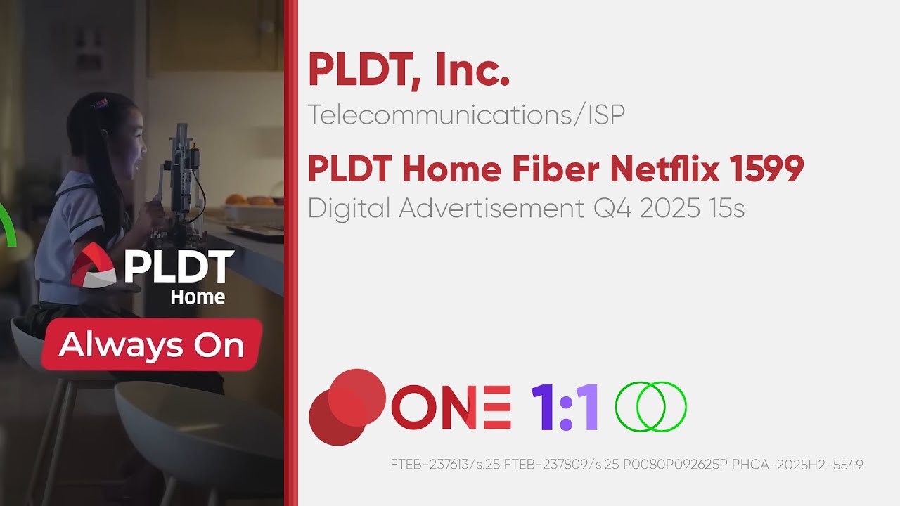 PLDT Home Fiber Netflix 1599 Digital Ad Q4 2025 15s (Philippines) [1:1 ...