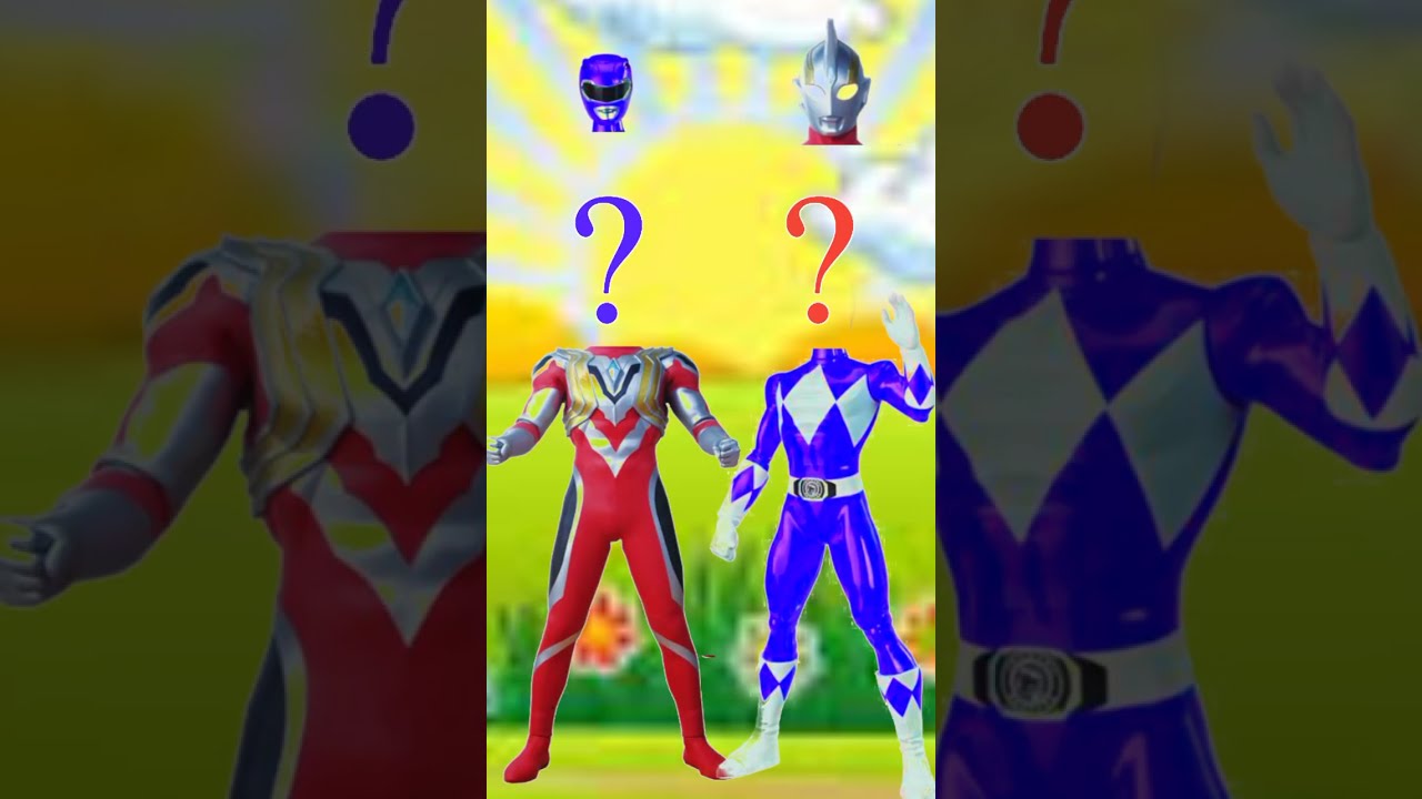 MEMASANGKAN KEPALA ULTRAMAN DAN POWER RANGER. - YouTube