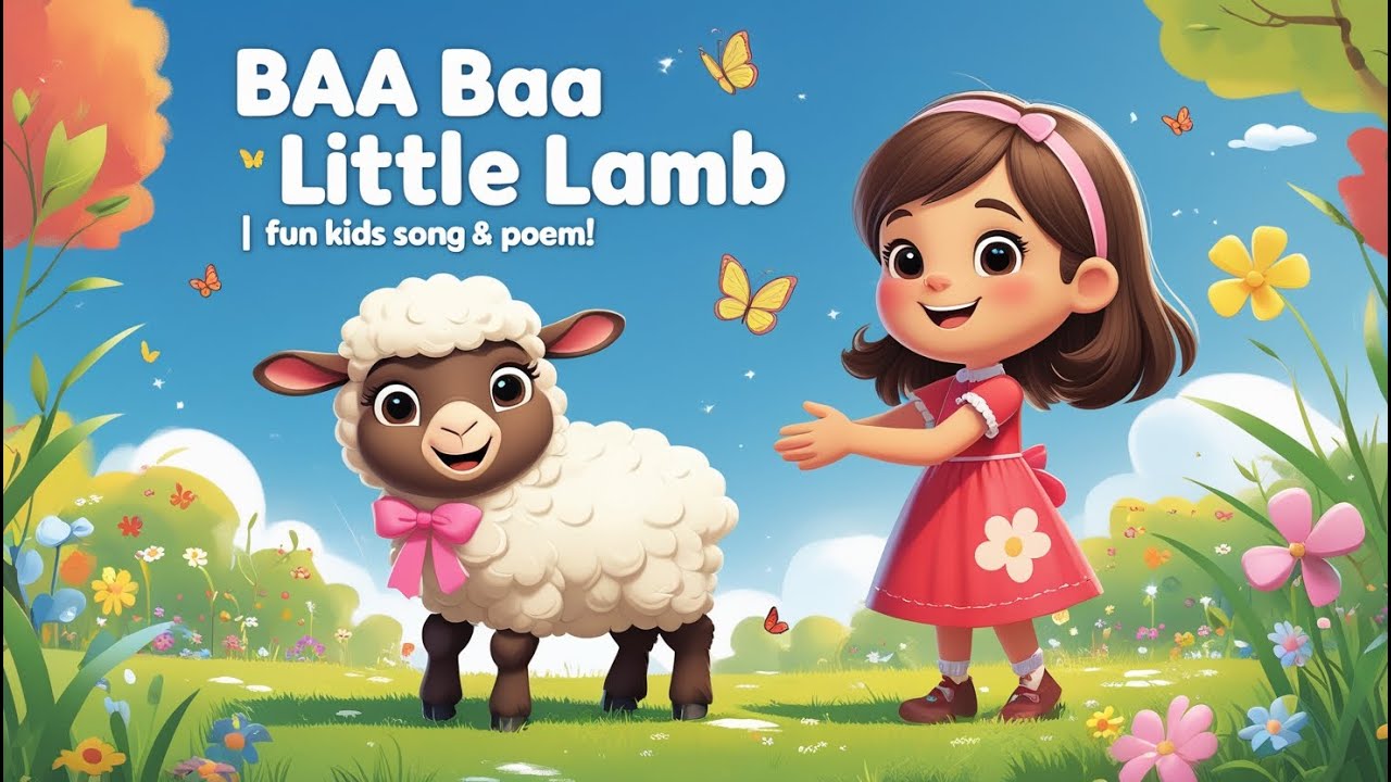Baa Baa little lamb | toddler poem | kids rhymes & songs | - YouTube