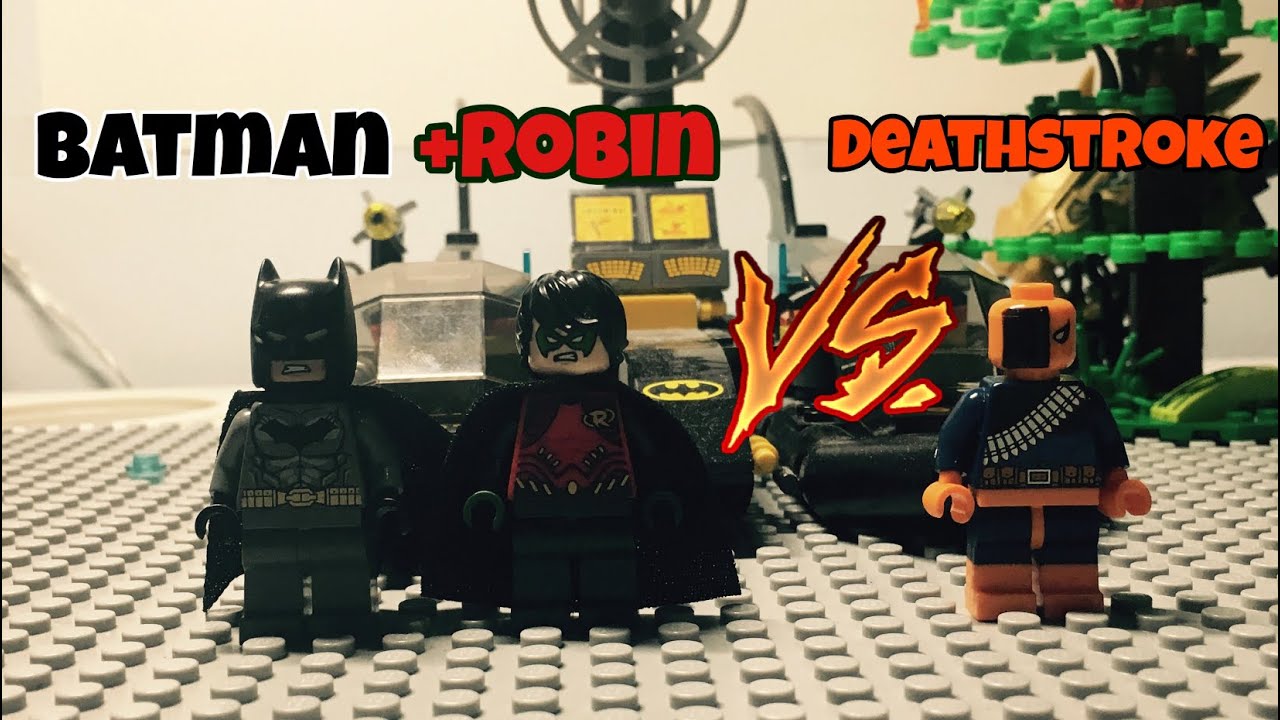 Batman and Robin Vs. Deathstroke | LEGO Stop-motion | - YouTube